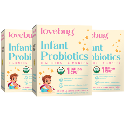 0-6 Months Baby Probiotic Powder with Prebiotic Fiber - Lovebug