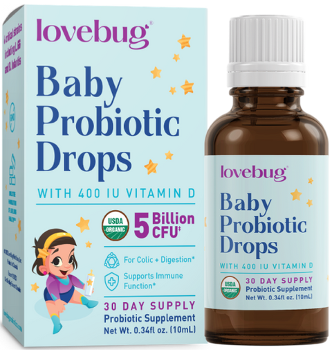 Organic Baby Probiotic Drops [0-12 Months] - Lovebug